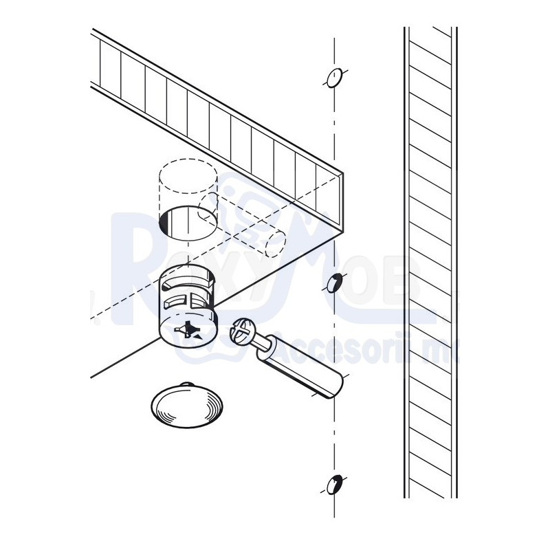 MINIFIX DEMONTABIL CAMA 15R 16 ZINC NICHELAT 262.25.533 - Accesorii ...