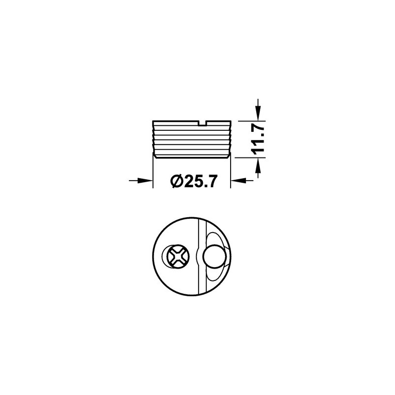 DEMONTABIL COLT HAFELE TOFIX CAMA ALB 261.95.704 - Accesorii mobila ...